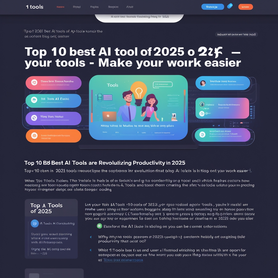 Top 10 Best AI Tools of 2025 – Make Your Work Easier - Online Sapne